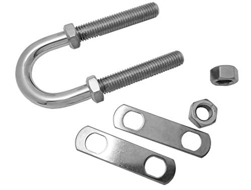 SeaLux Marine Boat Bow Eye Stern Eye U Bolt Tie Down 1/2" Stock, 4-3/4 ...