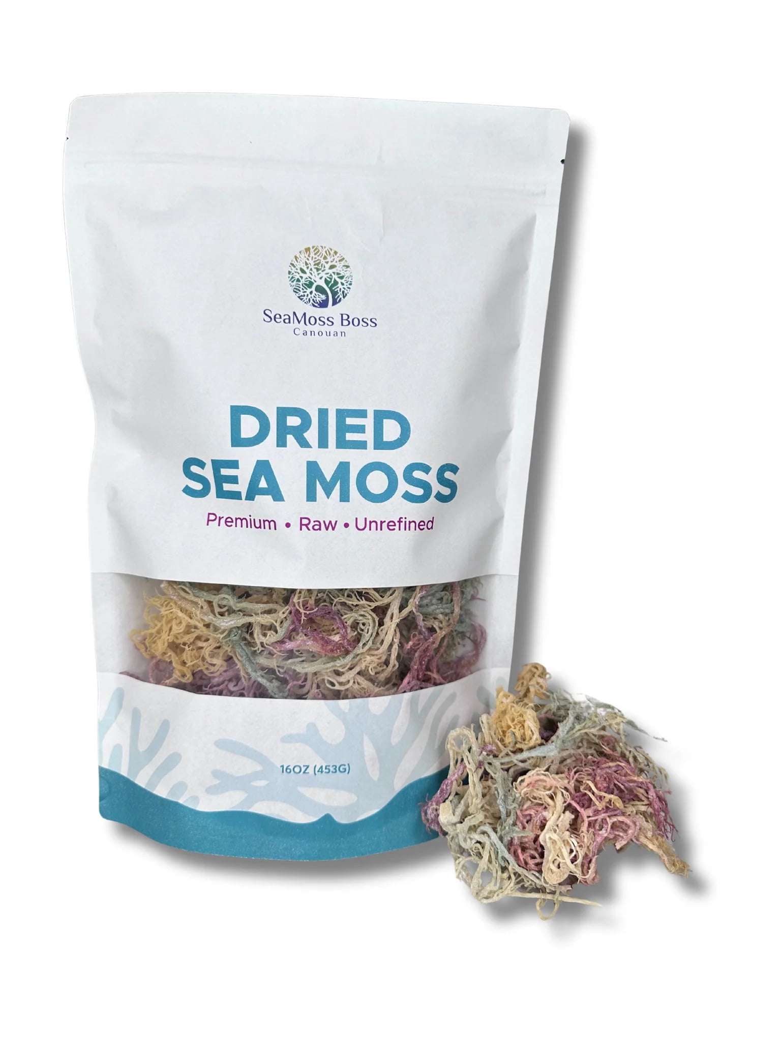 SeaMoss Boss Canouan | Dried 16oz Full Spectrum sea Moss | Ocean ...