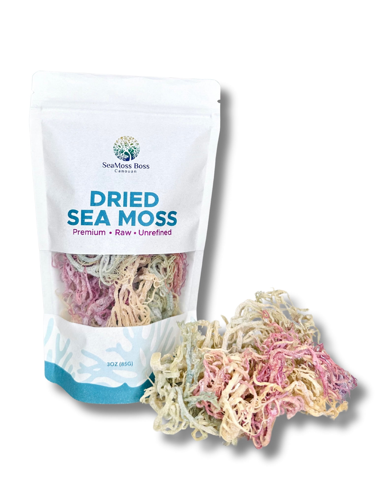 SeaMoss Boss Canouan | Dried 3oz Full Spectrum sea Moss | Ocean ...