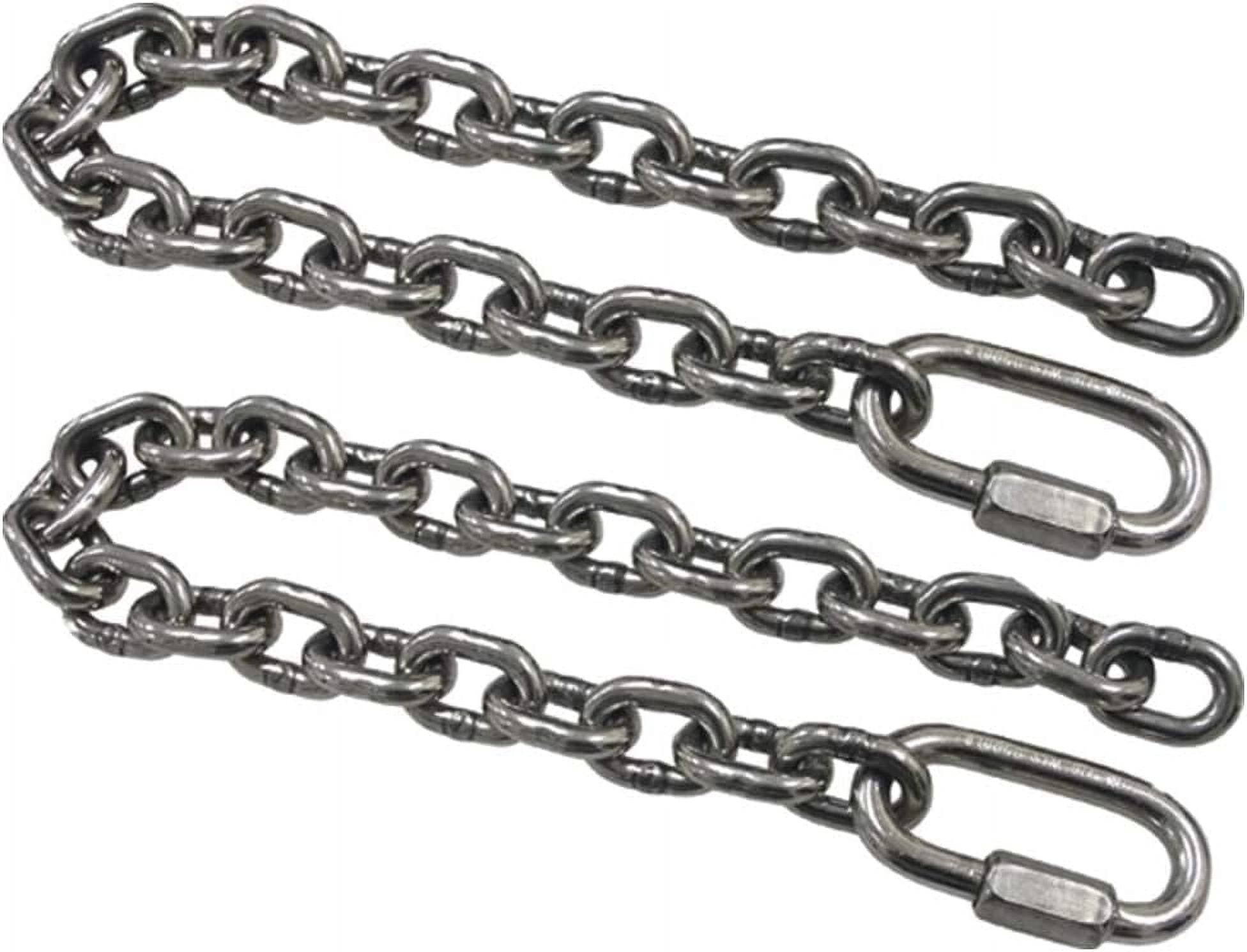SeaSense Stainless Steel Safety Chain 5/16-Inch x 24-Inch with Quick ...