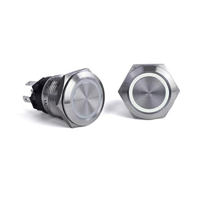 SeaStar Solutions AV10040W White Halo Push Button Switch - Walmart.com
