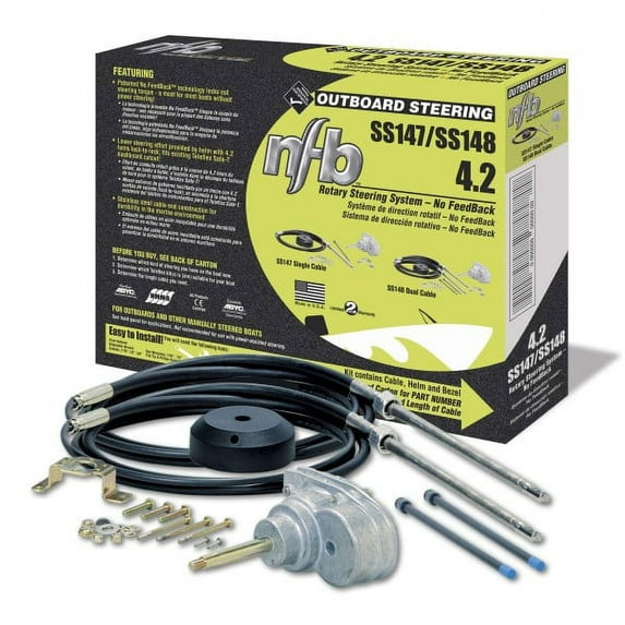 SeaStar Solutions No FeedBack 4.2 Steering Kit, Dual - Walmart.com