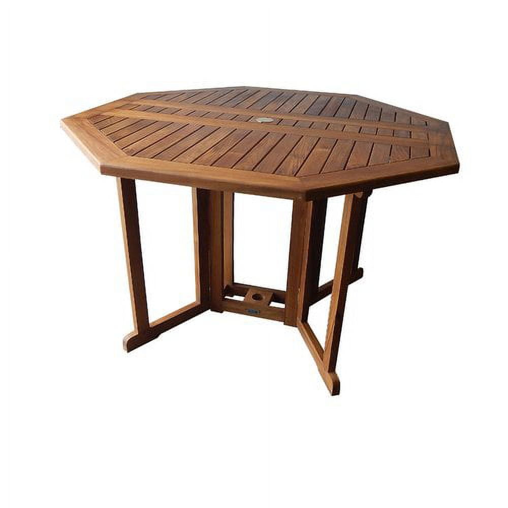 SeaTeak Butterfield 47" Butterfly Folding Teak Table - Oiled Finish ...