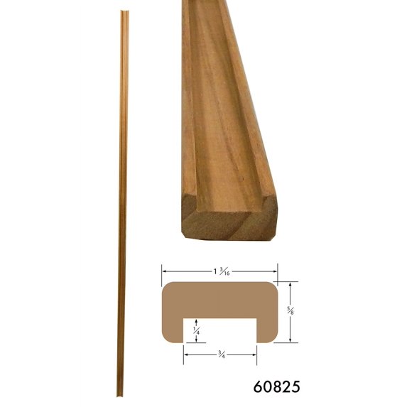 SeaTeak Straight Length Bulkhead Molding (3/4-Inch Track) - Walmart.com