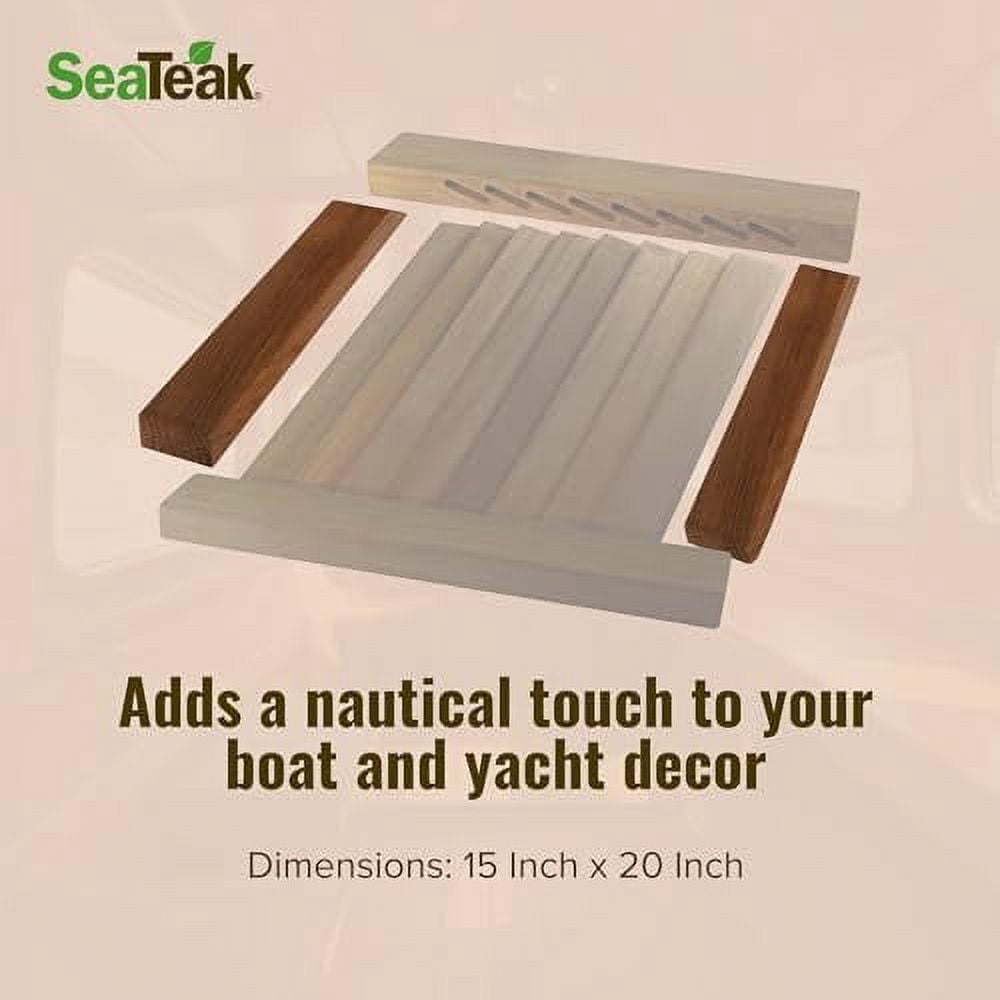 SeaTeak Teak Louvered Door and Frame - Walmart.com