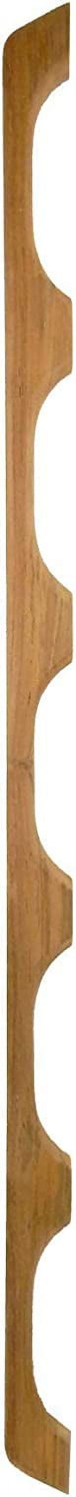 SeaTeak Wooden Handrail 63" - 6 Loop Grab Bar, 100% Solid Teak Wood ...