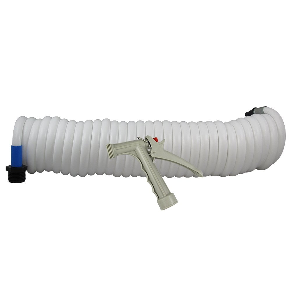 SeaTech SC15203W Supercoil Hose 15 White with Speed-Tap Adaptor - High ...