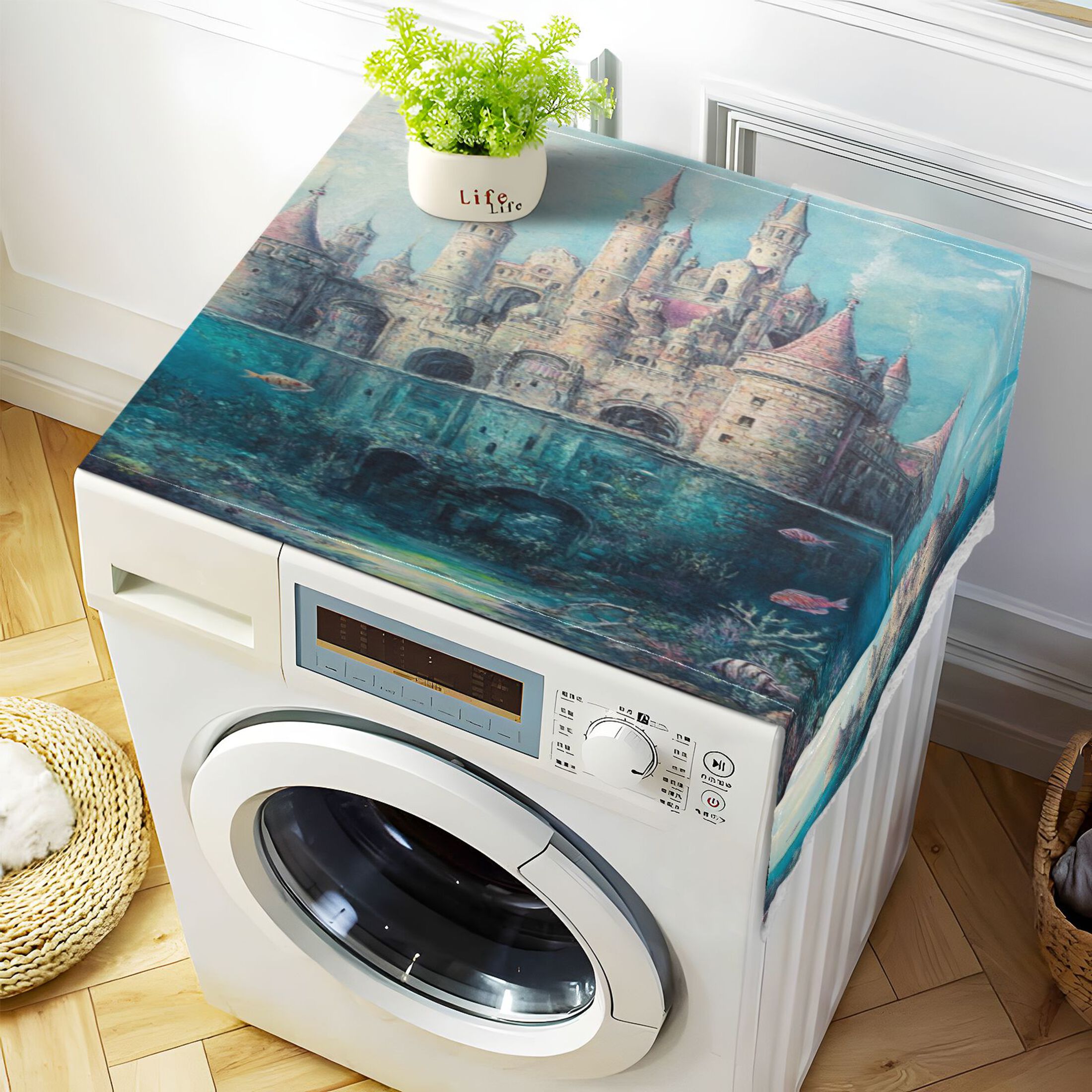 Seabed CastleWasher and Dryer Covers Dust-Proof and Oil Resistant ...