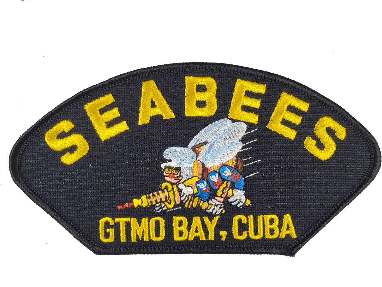 Seabees Guantanamo Bay, Cuba Patch - Great Color - Veteran Owned ...