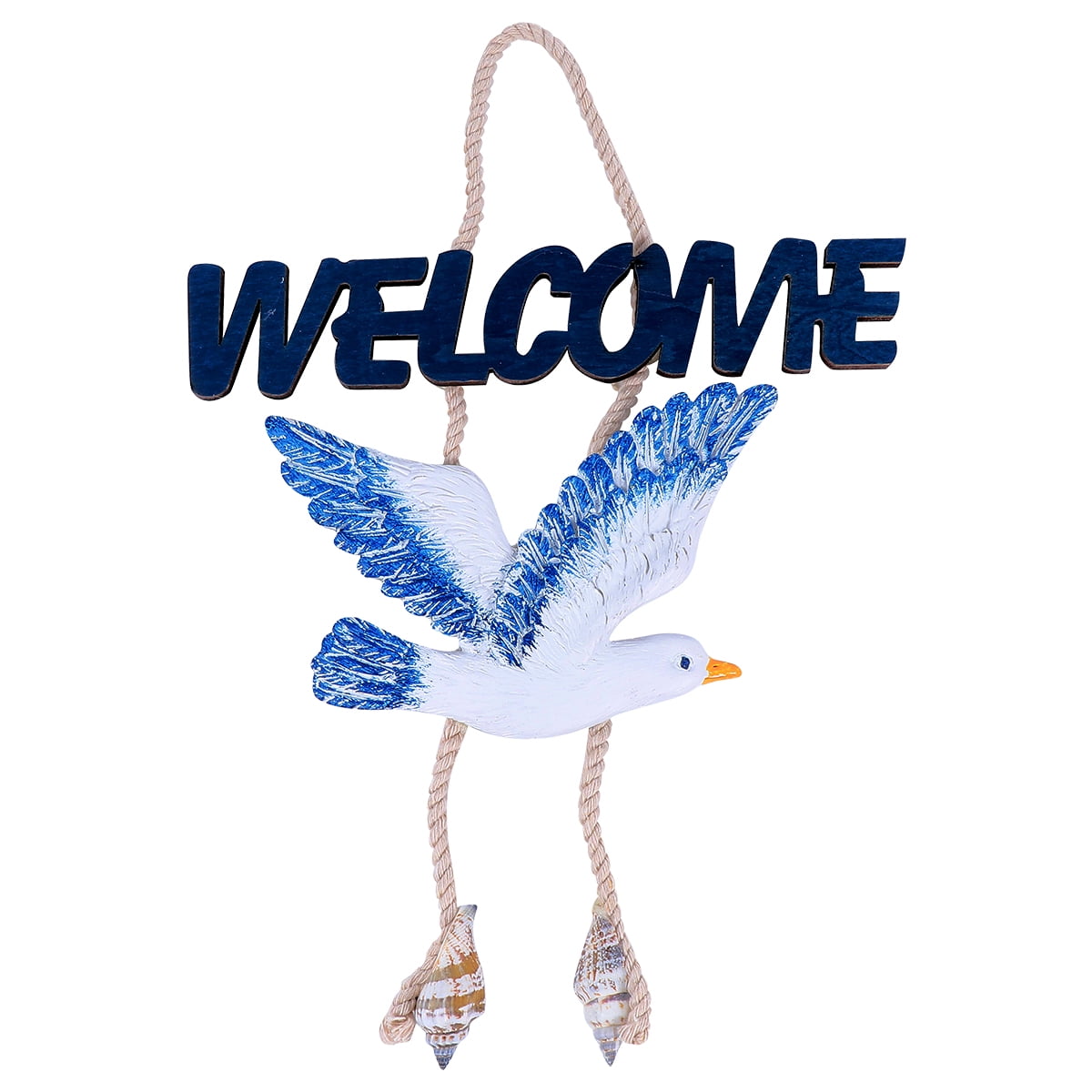 Seabird Hanging Sign Mediterranean Style Hanging Board Wall Hanging ...