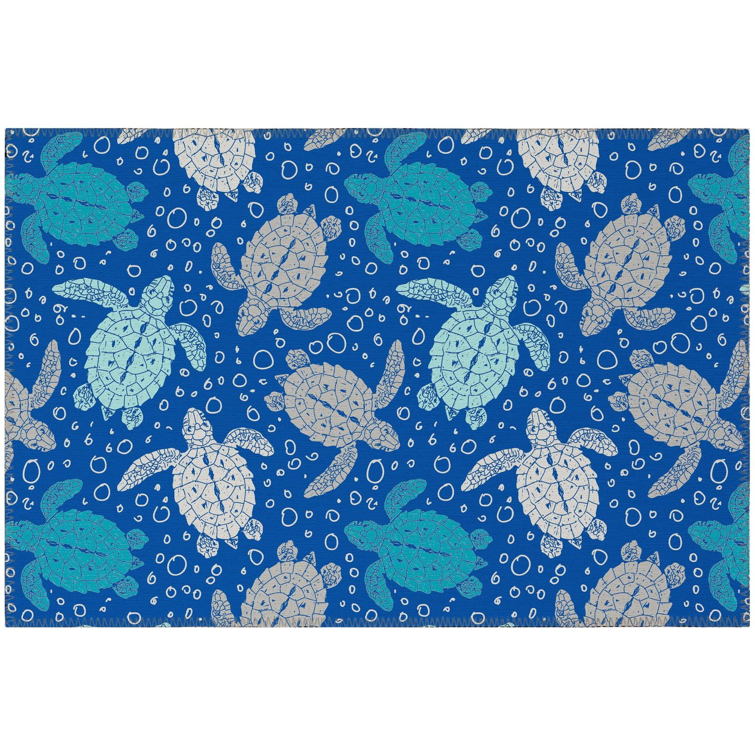 Seabreeze SZ13 Blue Coastal Rug 1' 8" X 2 ' 6" - Walmart.com