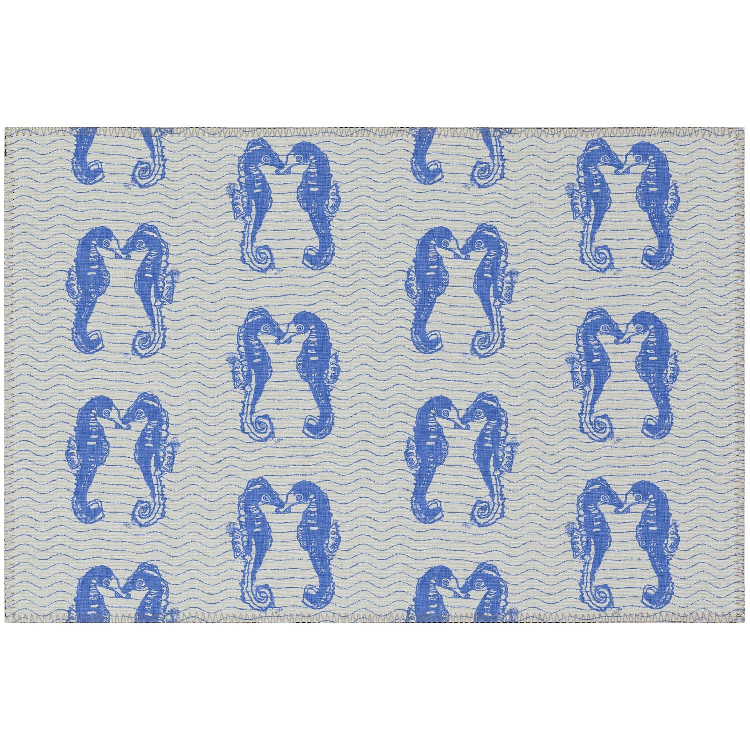 Seabreeze SZ15 Blue Coastal Rug 10' X 14' - Walmart.com