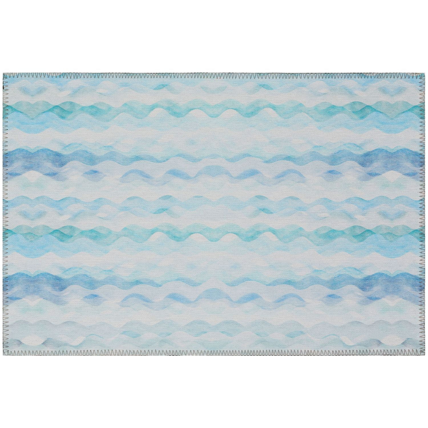 Seabreeze SZ16 Blue Coastal Rug 5' X 7 ' 6" - Walmart.com