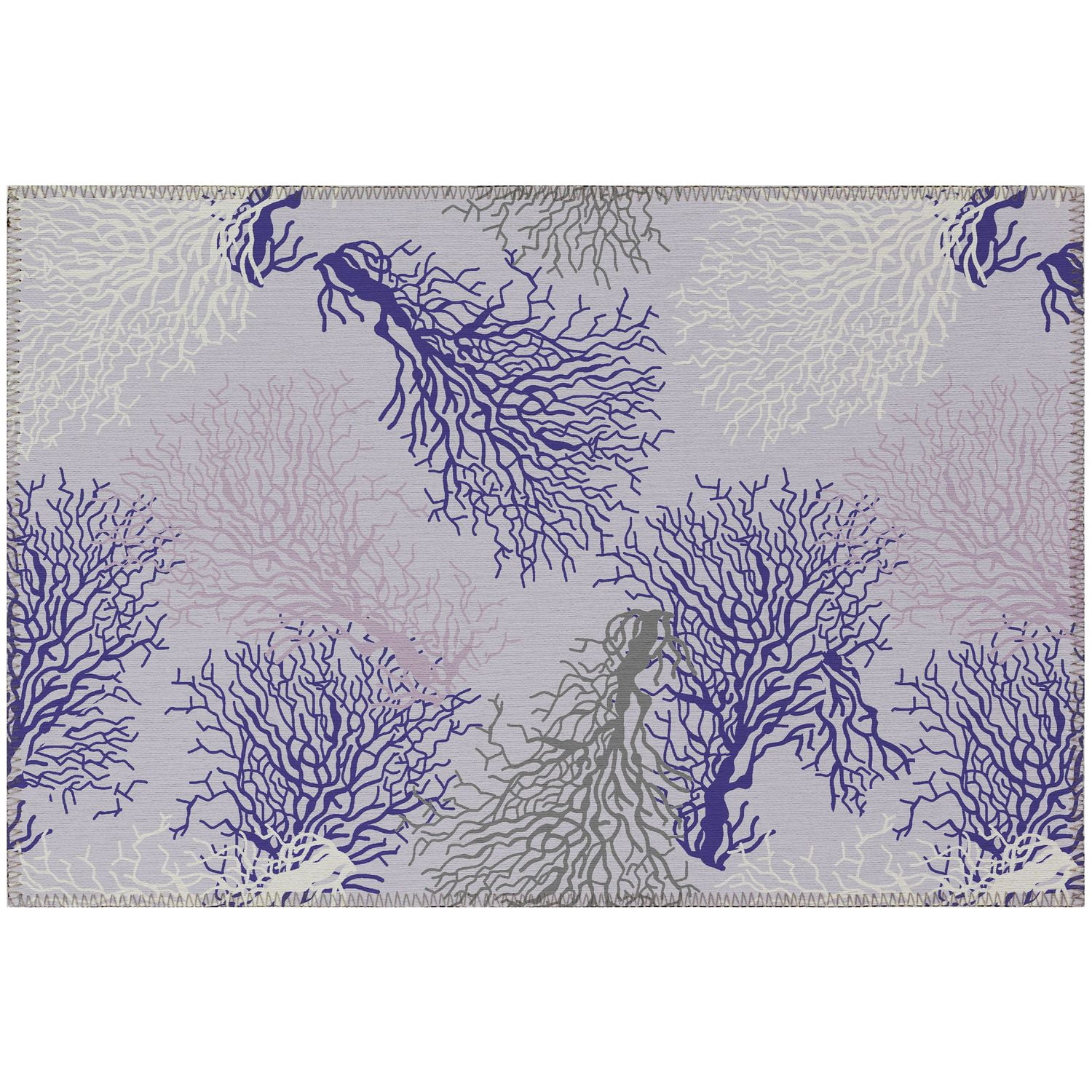 Seabreeze SZ3 Purple Coastal Rug 1' 8" X 2 ' 6" - Walmart.com