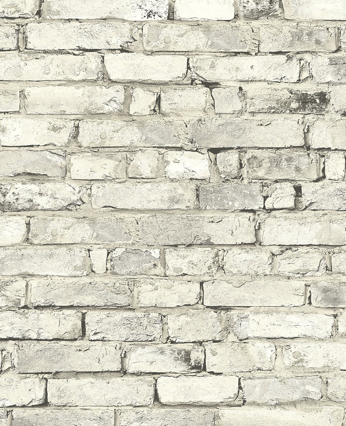 Seabrook Designs Antique Plaster Tailor Faux Brick Prepasted Wallpaper ...