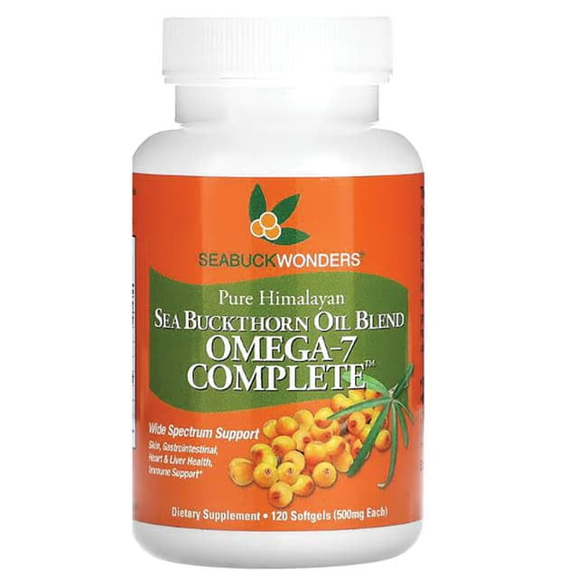 SeabuckWonders Sea Buckthorn Oil Blend Omega-7 Complete 500 mg 120 ...