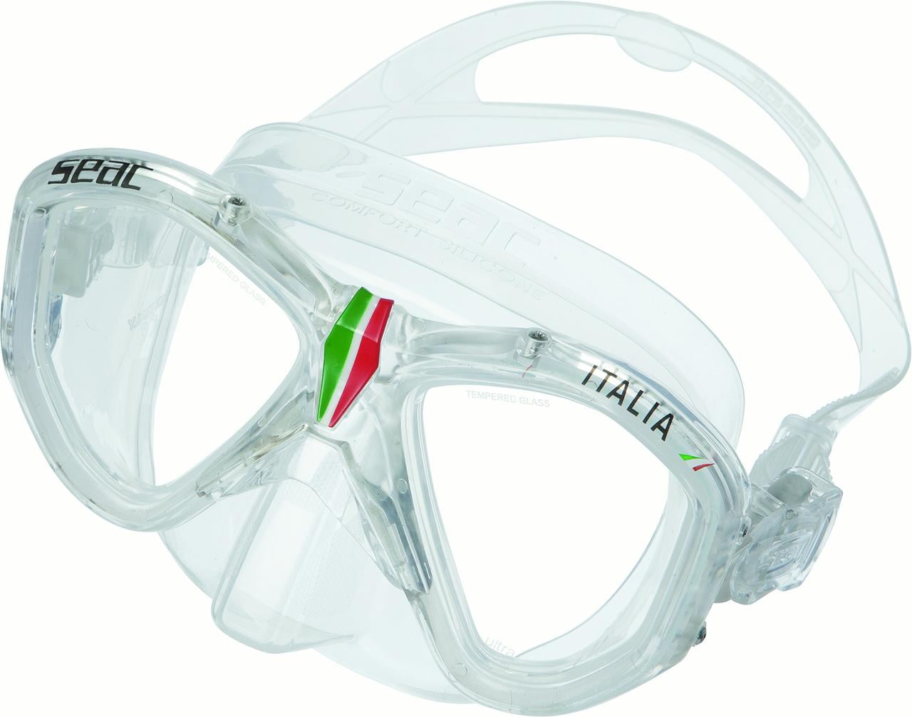 Seac Italia Dive Mask (Black / Red) - Walmart.com