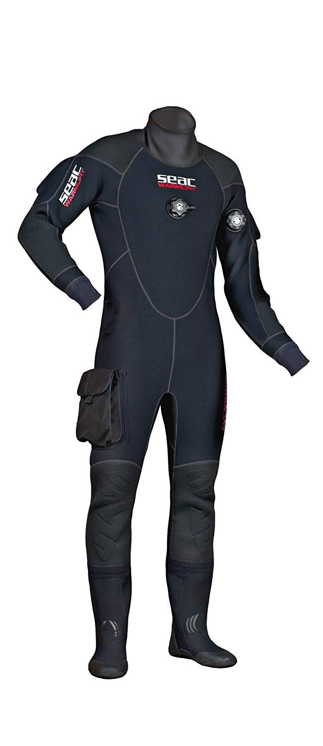 Seac Men's Warmdry 4mm Neoprene Drysuit (Black, Medium) - Walmart.com