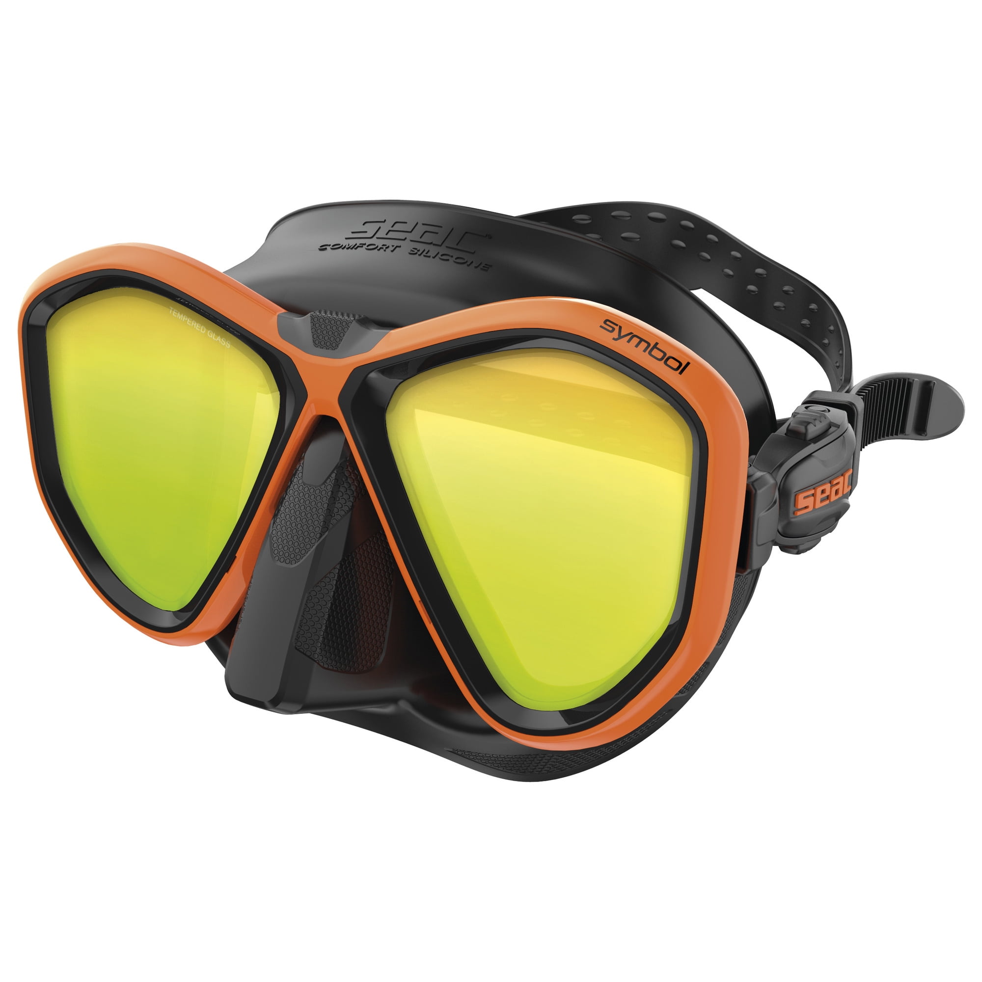Seac Symbol, Made in Italy diving mask with two lenses and 3D buckle ...