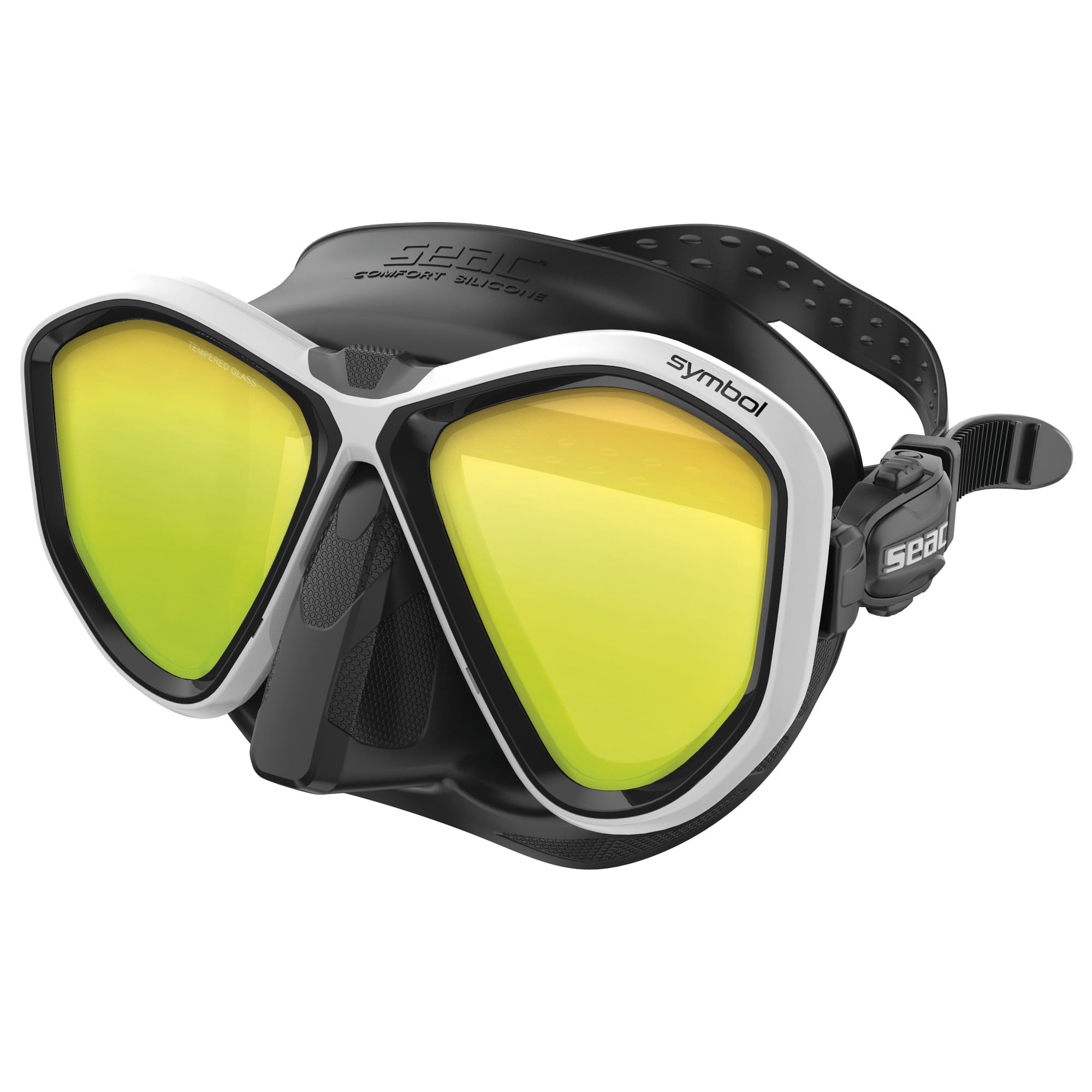 Seac Symbol, Made in Italy diving mask with two lenses and 3D buckle ...