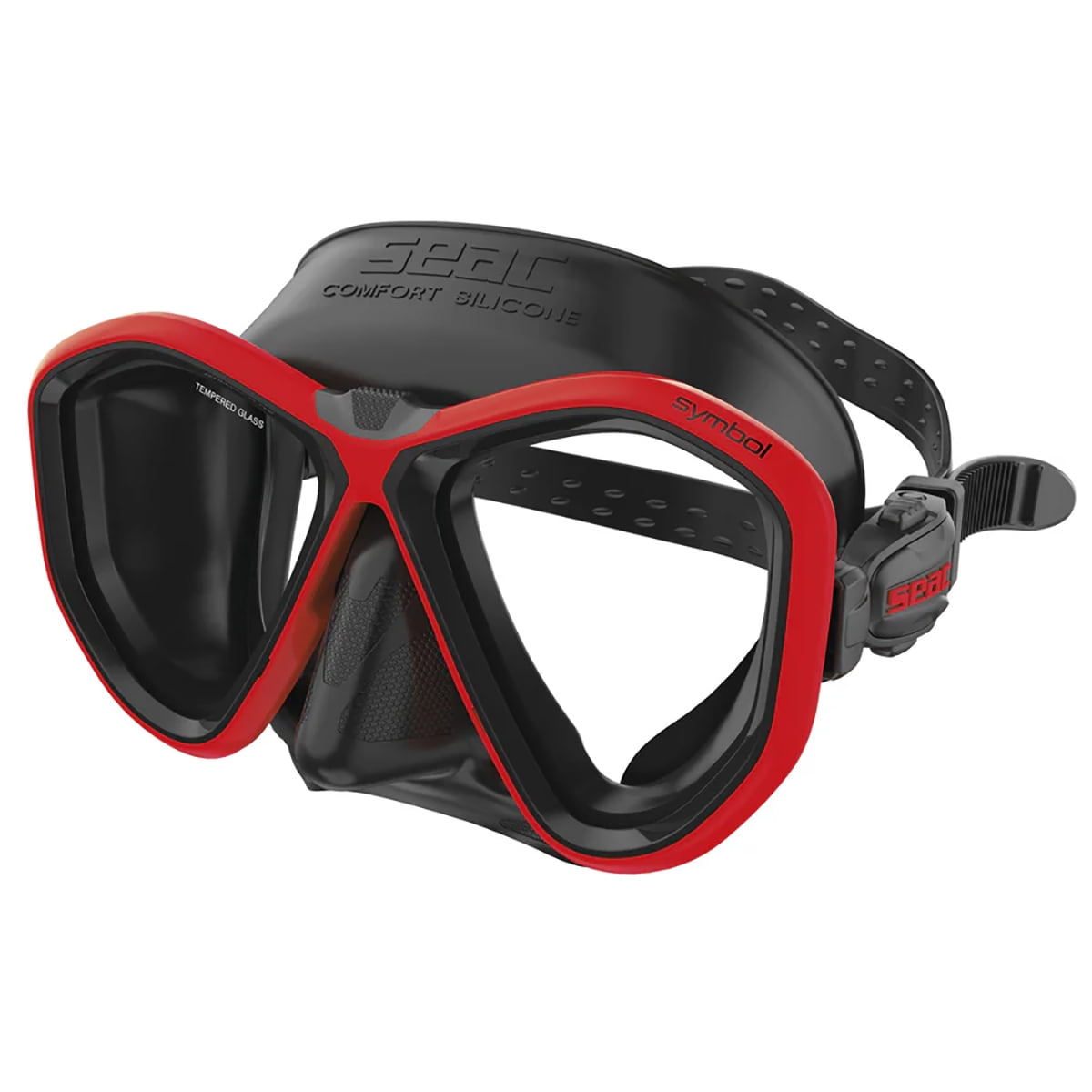 Seac Symbol, Made in Italy diving mask with two lenses and 3D buckle ...