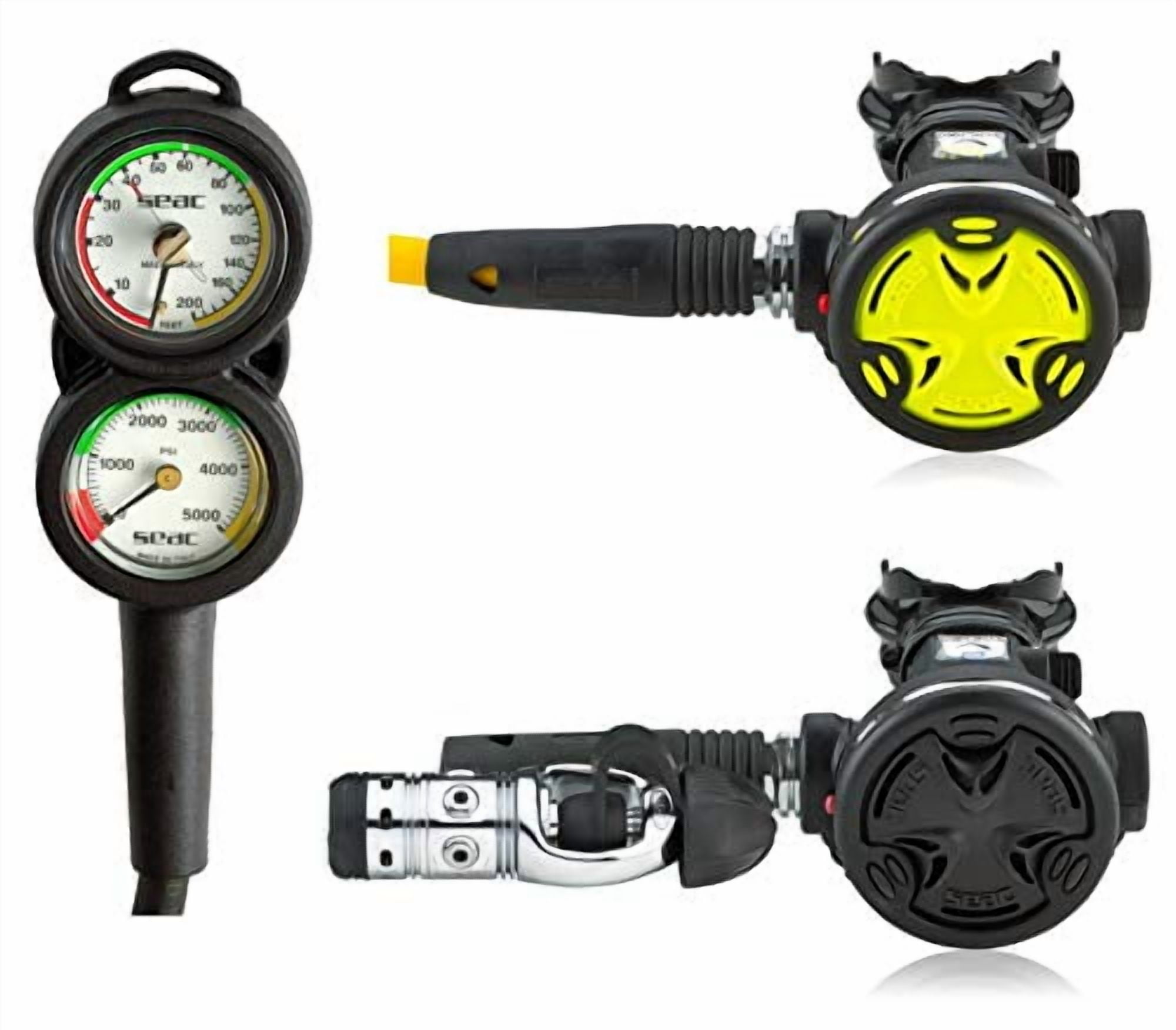 Seac Synchro Scuba Regulator Octo Console Dive Package - Walmart.com