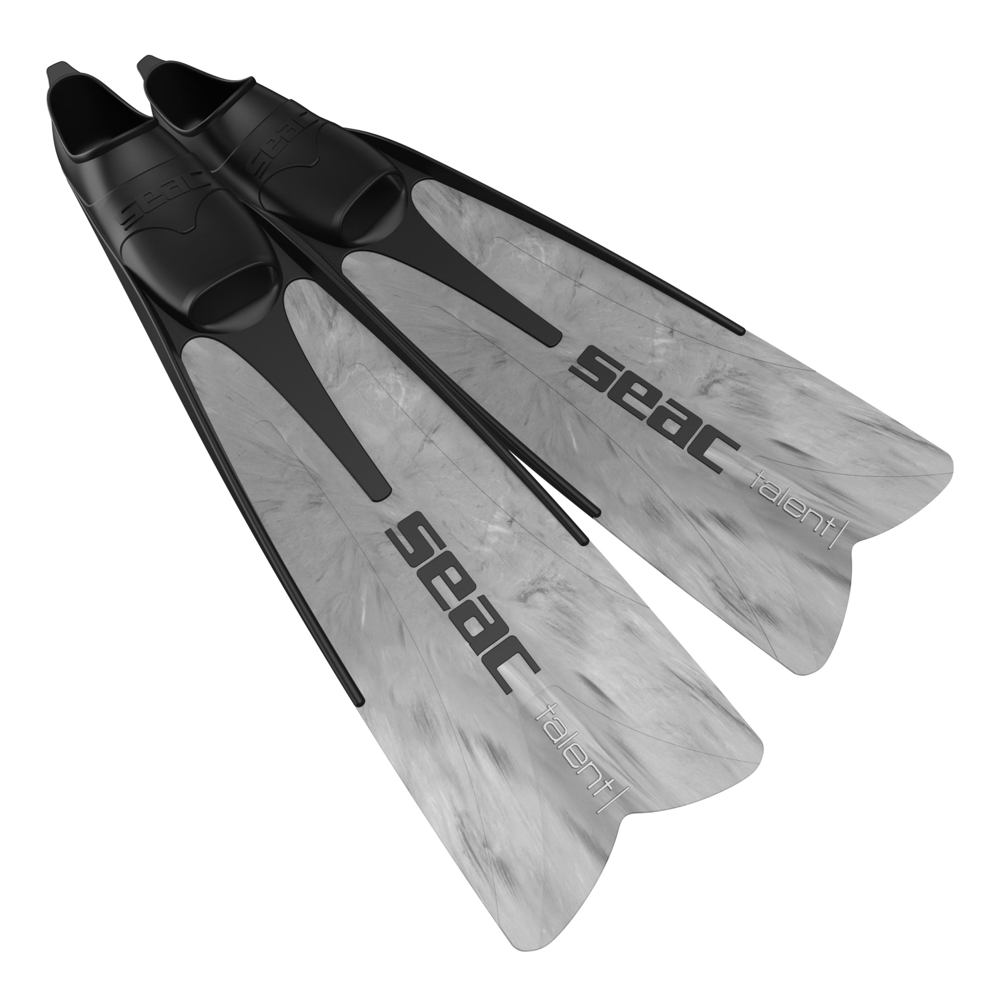 SEAC Adult Unisex Talent Fins, Color: Gray Camouflage, Size: 4-5.5 ...