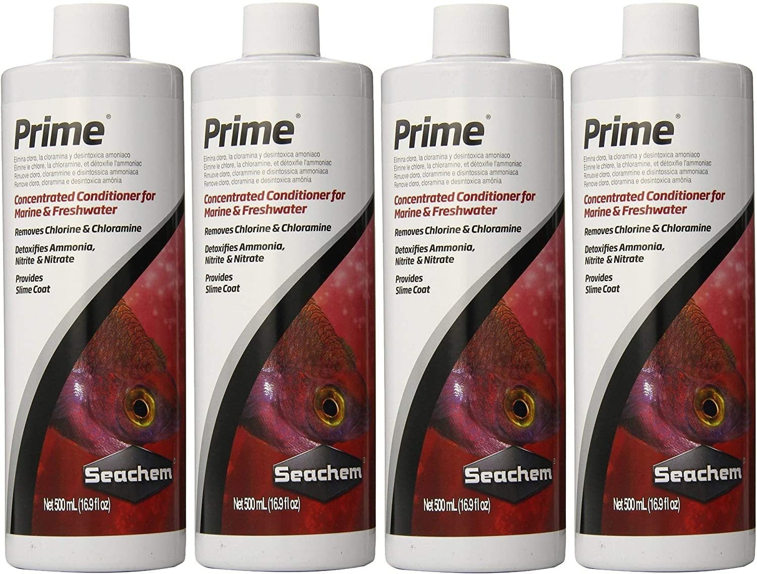 Seachem (4 Pack) Prime 500ml - Walmart.com