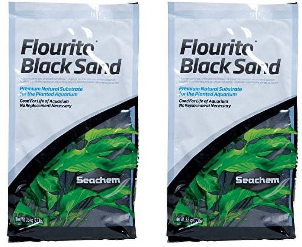 Seachem Flourite Natural Aquatic Aquarium Gravel, Black Sand Substrate ...