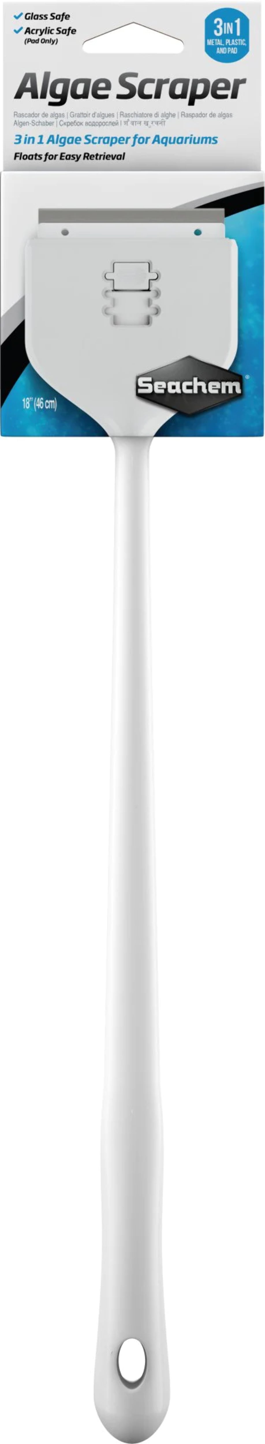Seachem Laboratories 3-in-1 Algae Scraper for Glass and Acrylic ...