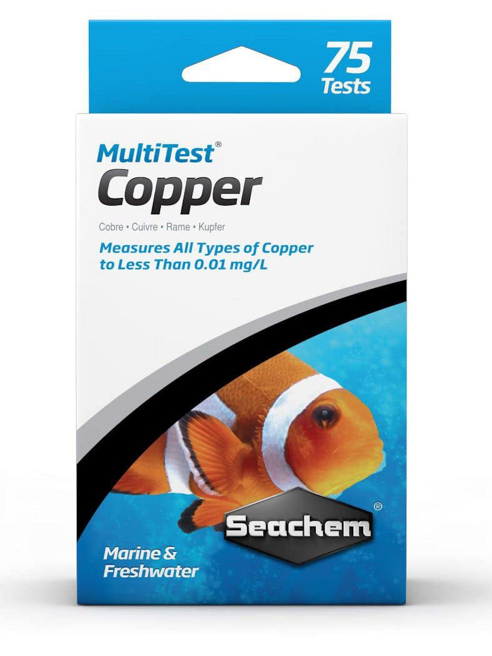 Seachem MultiTest Copper Test Kit - Walmart.com