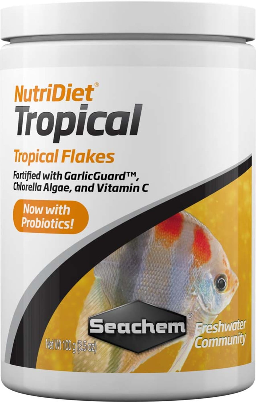 Seachem NutriDiet Tropical Flakes Probiotic Fish Food with GarlicGuard ...