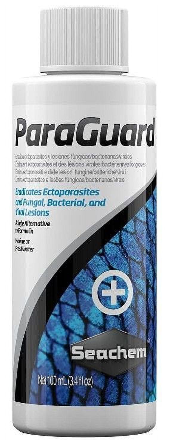 Seachem Para Guard Parasite Control 3.4 oz (100 mL) (4 Pack) - Walmart.com