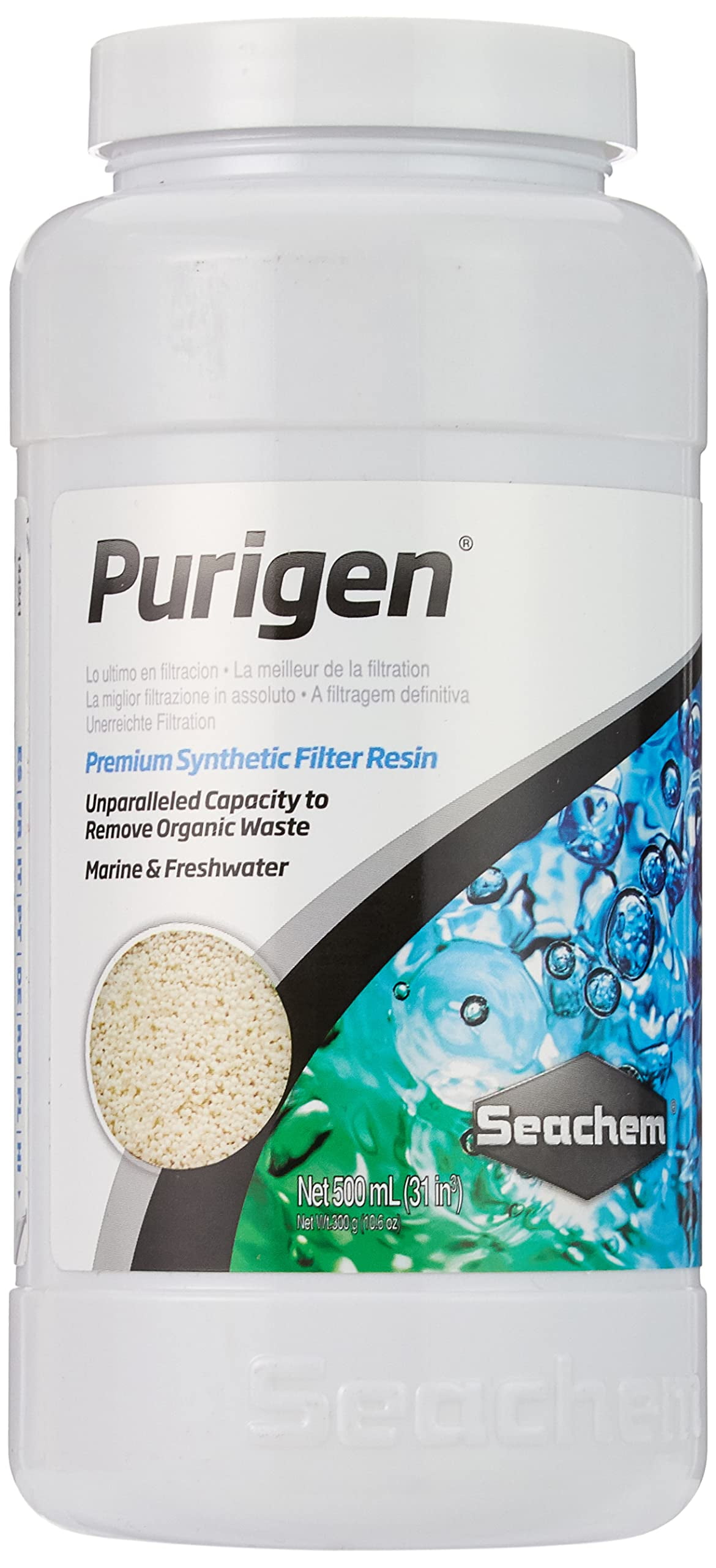 Seachem Purigen Organic Filtration Resin - Fresh and Saltwater 500 ml ...