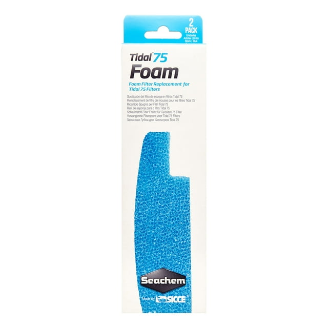 Seachem Tidal 75 Foam Filter Replacements, 2 Ct - Walmart.com