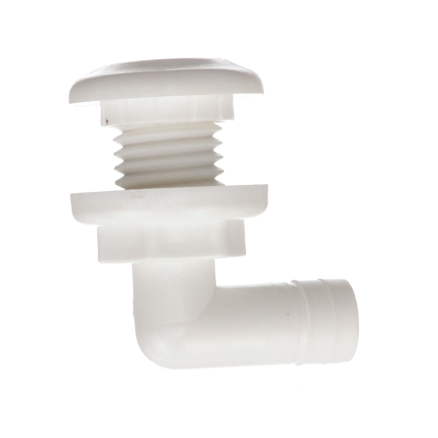 Seachoice 18061 90-Degree Plastic Thru-Hull, White - Walmart.com