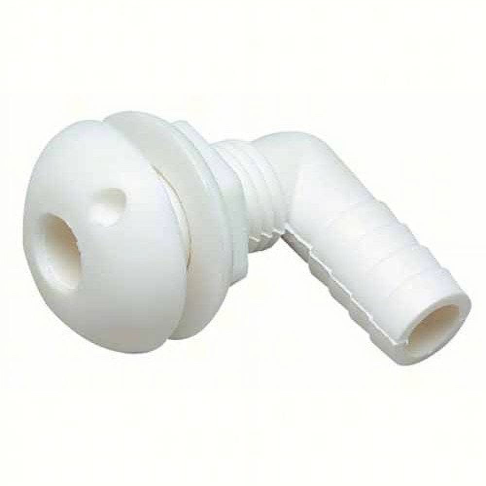 Seachoice 18101 90 Degree Plastic Thru-Hull, White - Walmart.com