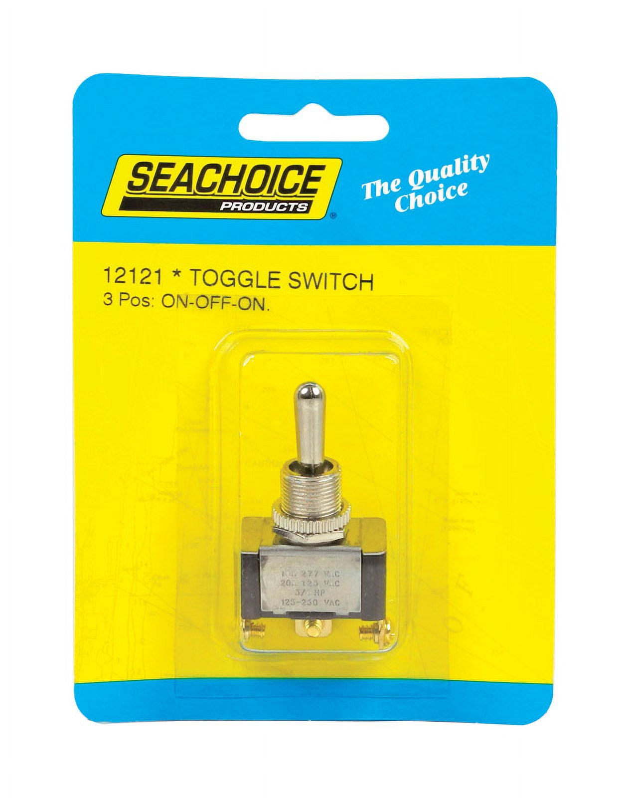 Seachoice 3-Position Toggle Switch with 3 Screw Terminals On/Off/On ...
