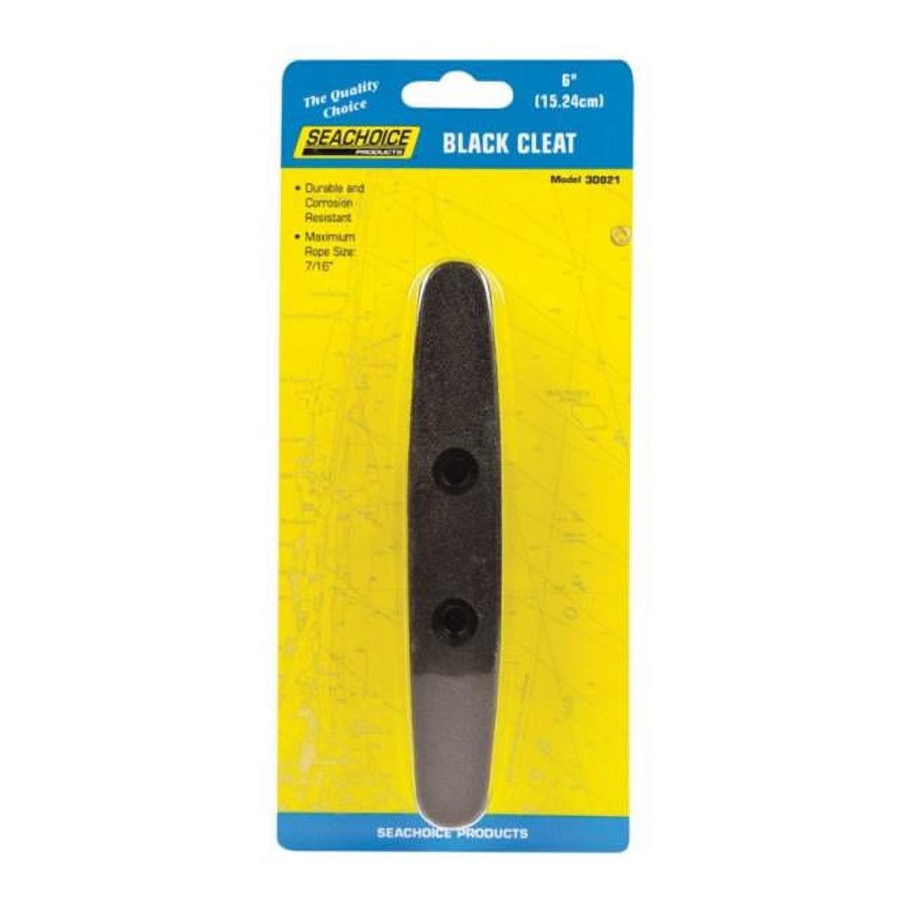Seachoice 30821 6 in. Plastic Black Cleat - Walmart.com