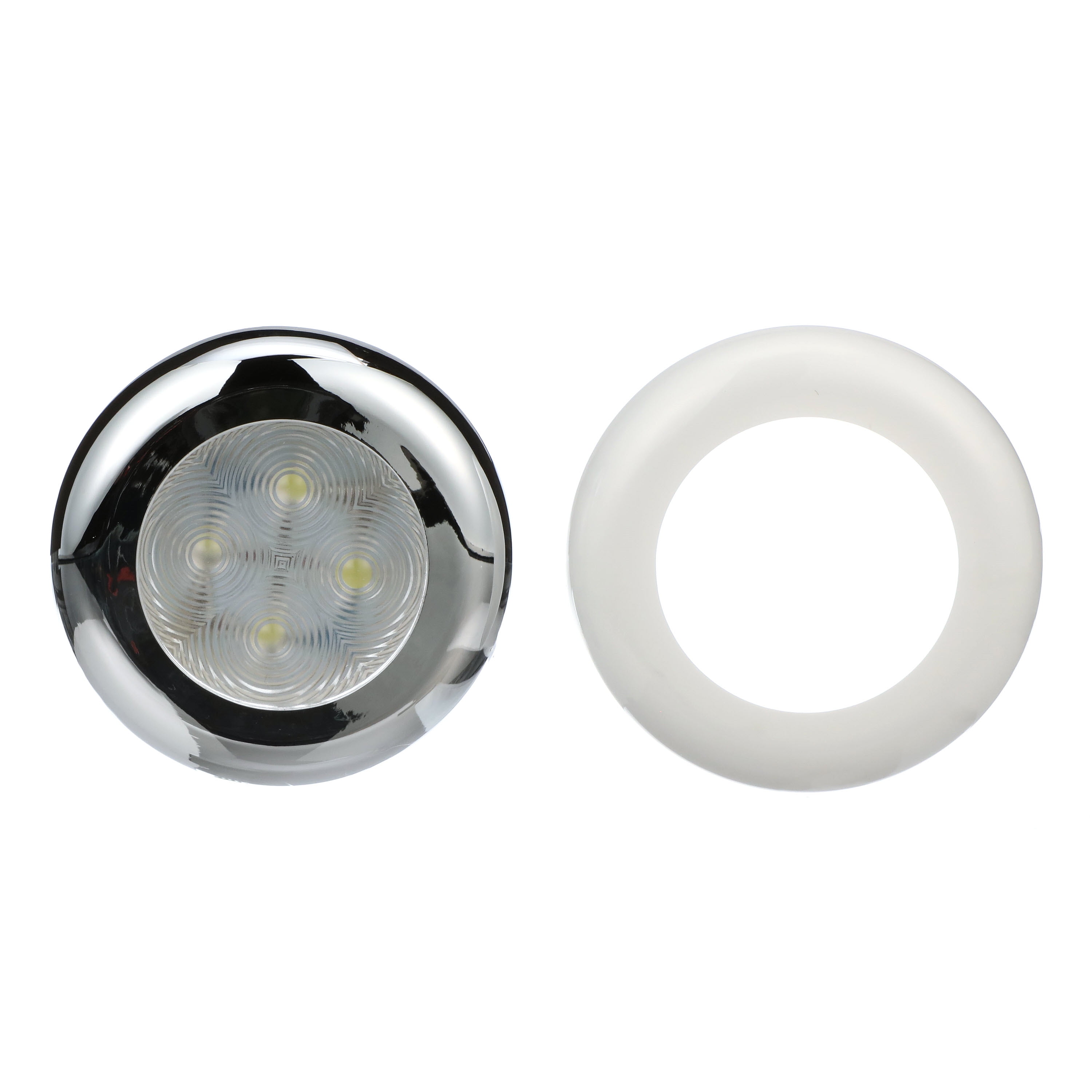Seachoice 3101 Led Interior Courtesy Light With Both Chrome And White ...