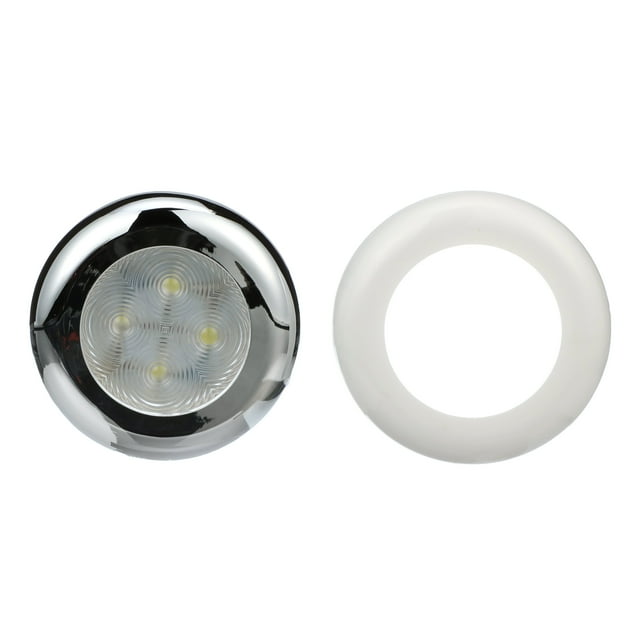 Seachoice 3101 Led Interior Courtesy Light With Both Chrome And White ...