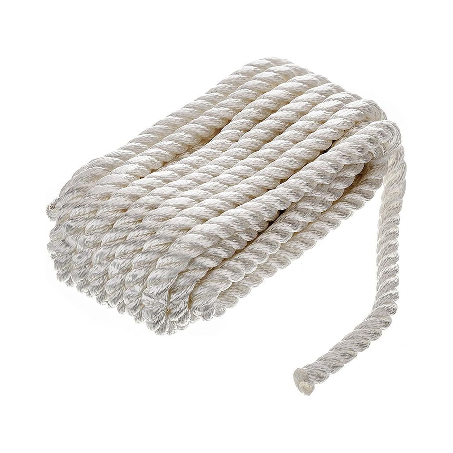 Seachoice 42581 High Quality Dock Rope for Boating - 3-Strand Twisted ...