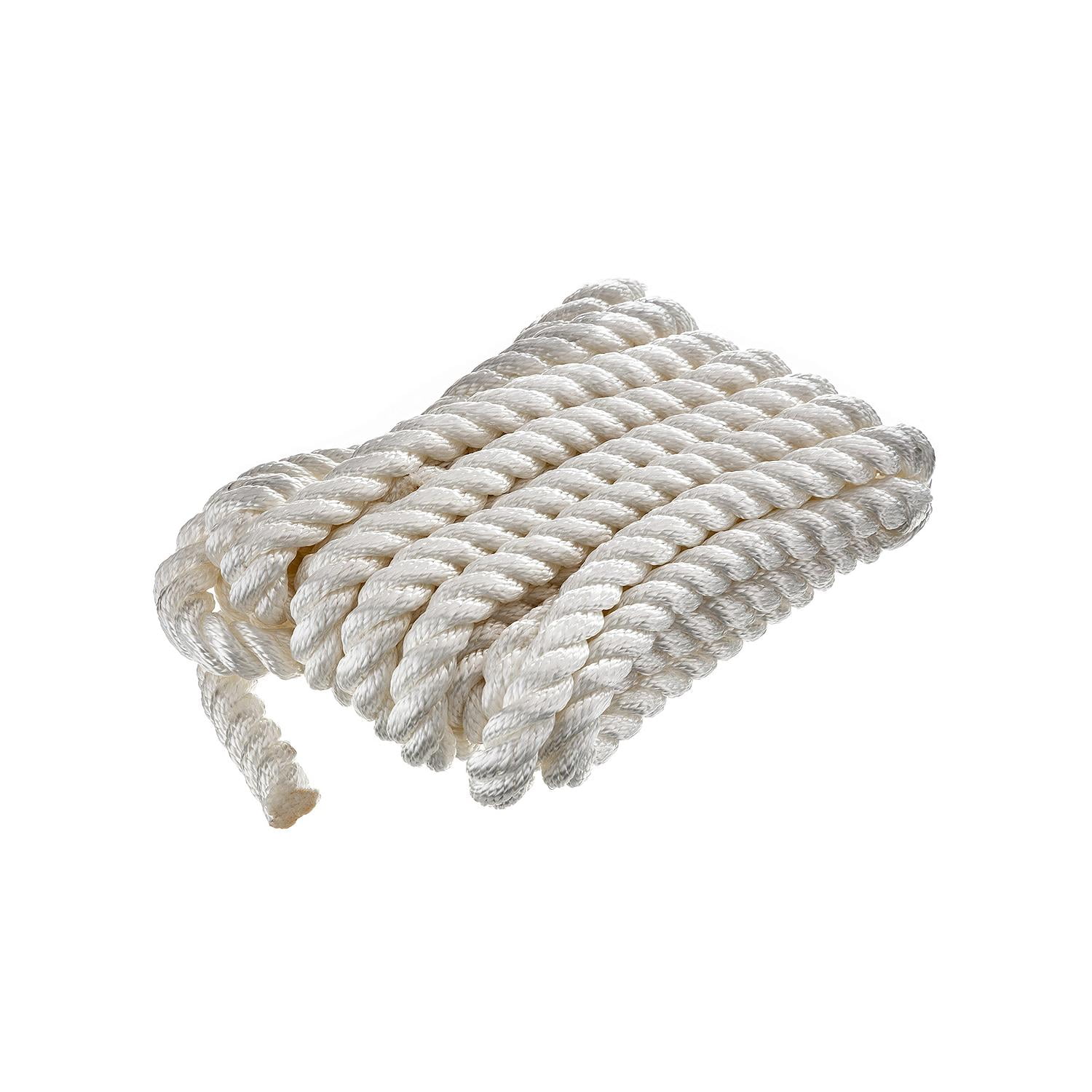 Seachoice 42631 High Quality Dock Rope for Boating - 3-Strand Twisted ...