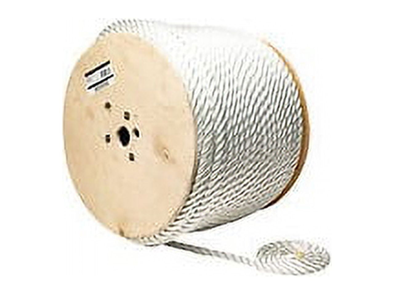 Seachoice 42820 White 5/16" x 600' Twisted 3-Strand Nylon Rope Spool ...
