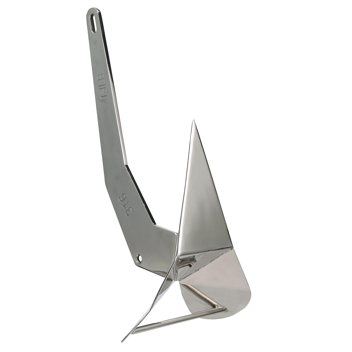 Seachoice 43840 Stainless Steel Plow Anchor, 14 Lbs. - Walmart.com