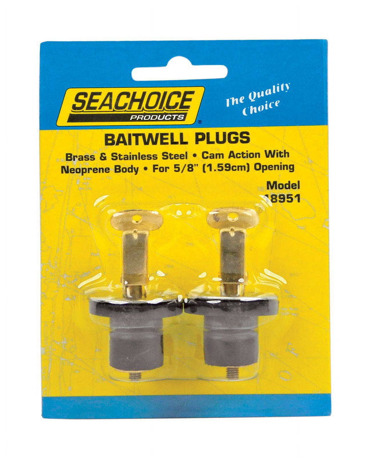 Seachoice Deck & Baitwell Plugs Stainless Steel 5/8 In. 2 / Card ...