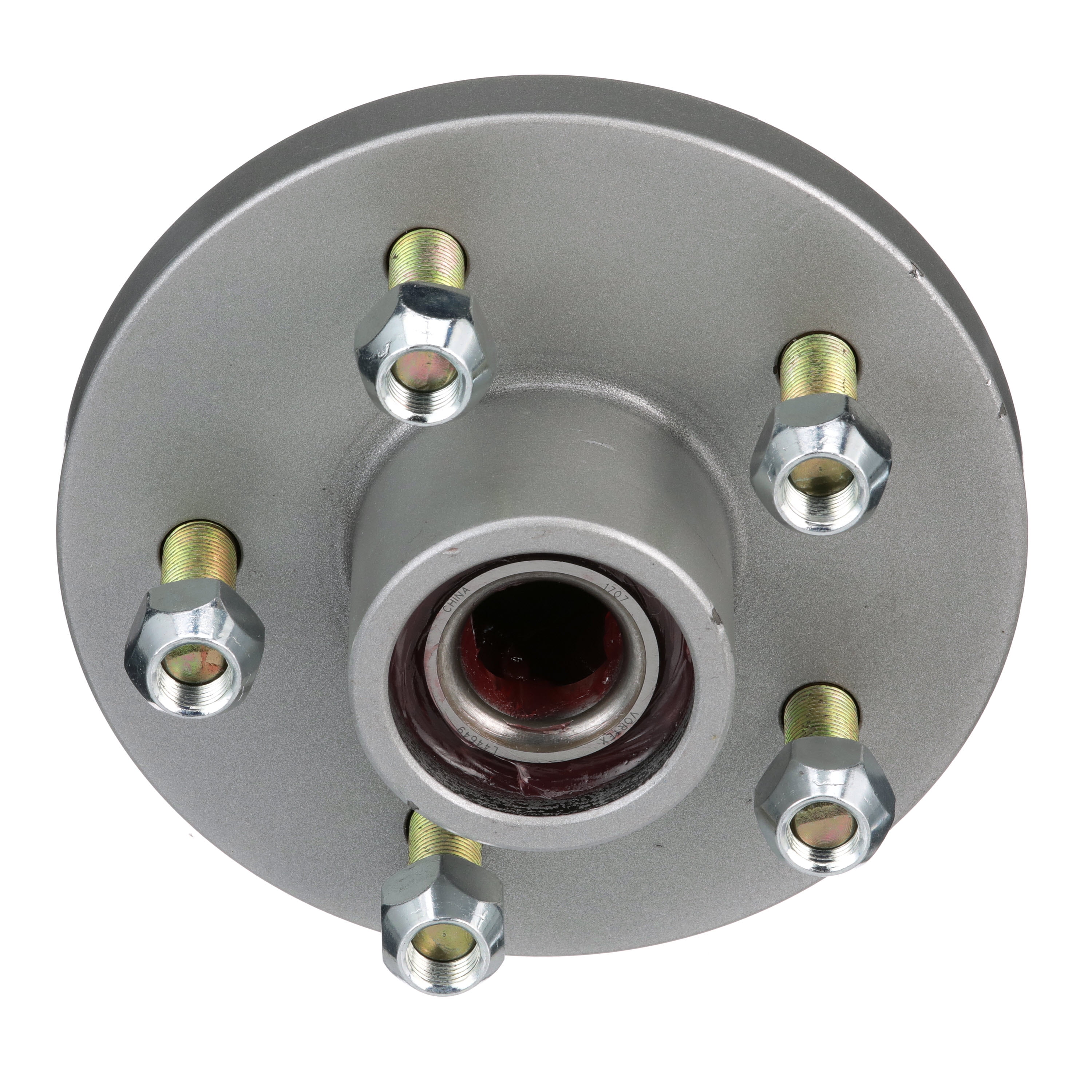 Seachoice 53101 Galvanized Trailer Wheel Hub with Bearings & Lug Nuts ...