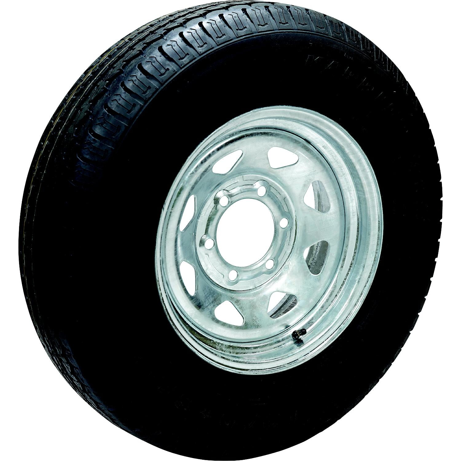 Seachoice 53434 ST225/75D15D/6H KR558 15" Galvanized Spoke, 6 Lug Bias ...