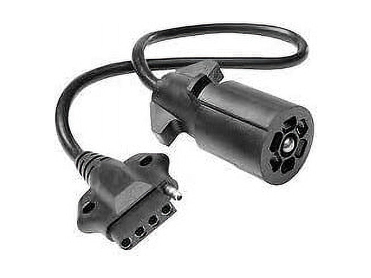 Seachoice 7-Way Round to 5-Way Flat Boat Trailer Adapter Plug, 8 In ...
