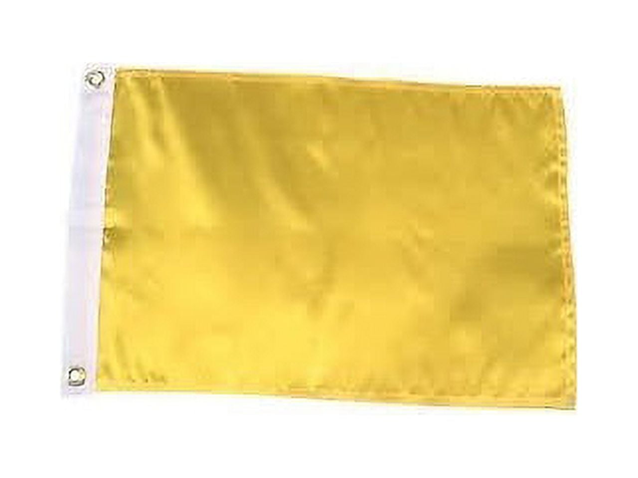 Seachoice 78261 12" x 18" Nylon Print Dyed Solid Yellow Flag - Walmart.com